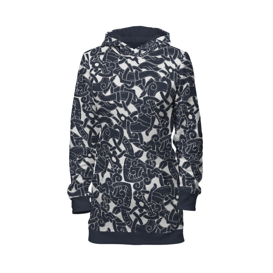Jelling Wolf Pattern Dresshoodie – Valhyr